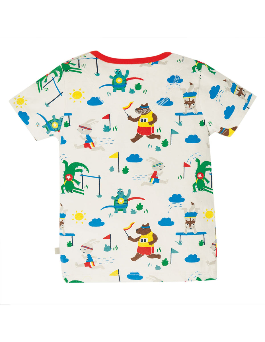 Frugi Alby Top Short Sleeve - On Your Marks – The Thrifty Stork