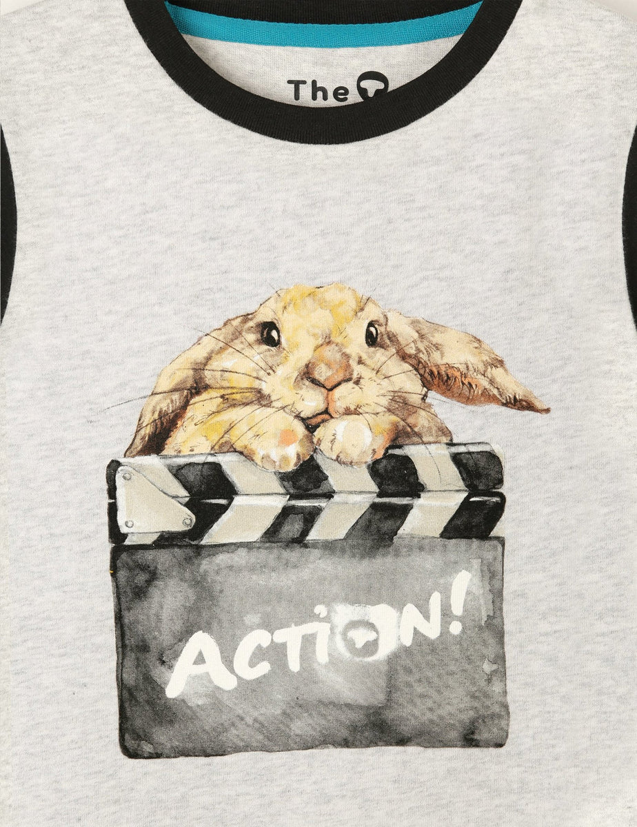 The QT Organic Classic Tee - Clapper Bunny – The Thrifty Stork